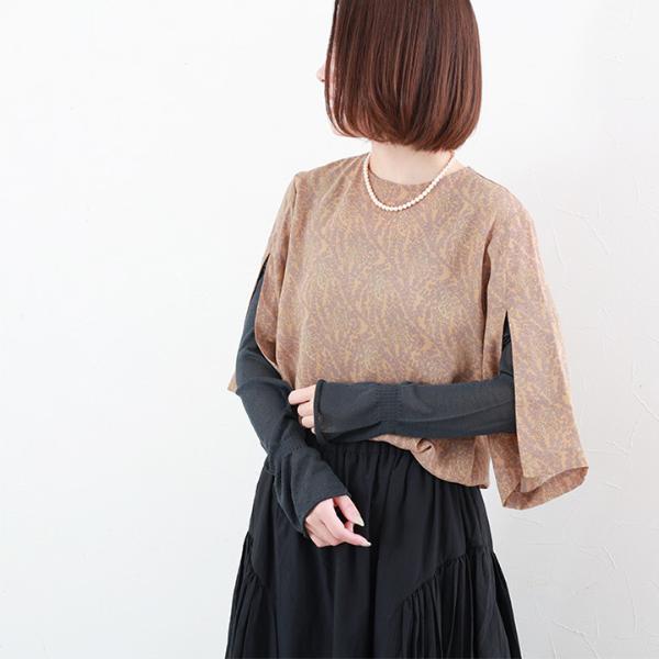 bon moment シルク100% 肌にやさしい 通気性の良いアームカバー 指穴なし ロングタイプ／ボンモマン 【8/4服追加】（20 ...